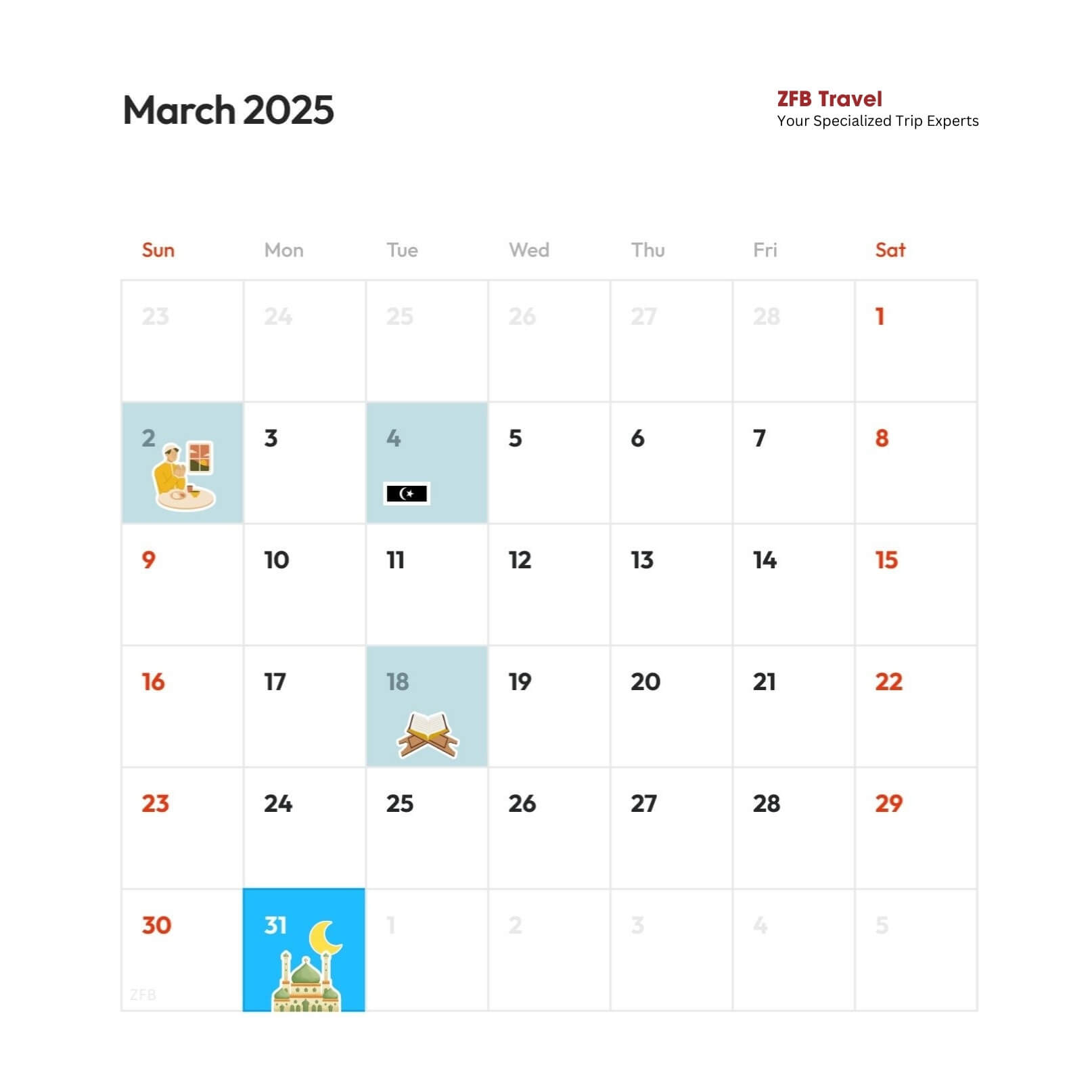 Malaysia School Holidays Calendar 2025 - Plan Your | ZFB Travel